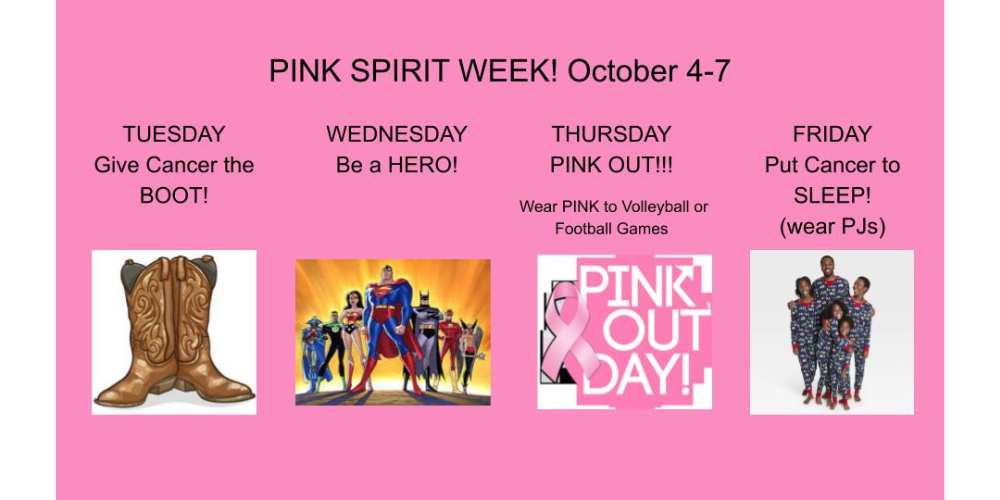 RSMS Pink Spirit Week October 4-7 | Middle School